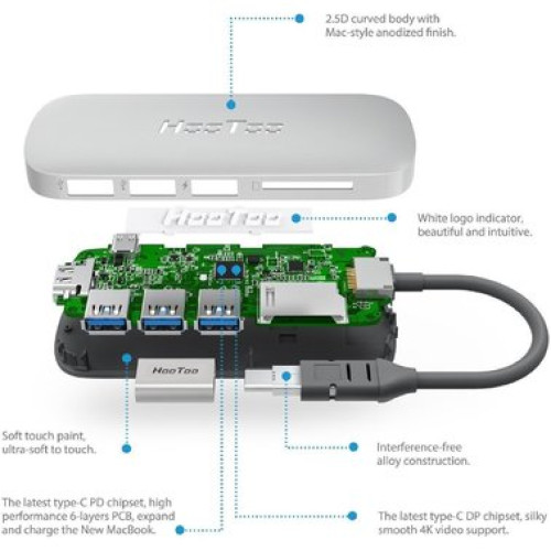 HooToo Shuttle Silver (HT-UC001-SL)